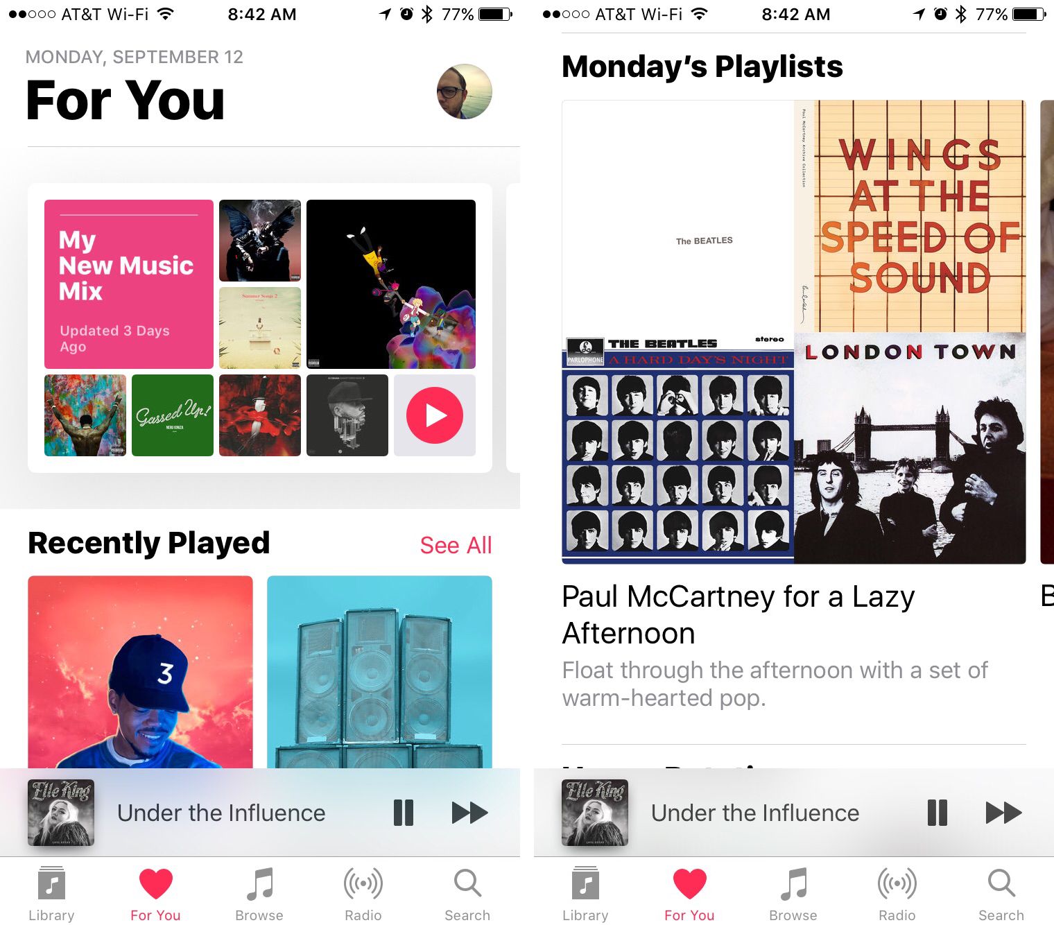 How to find the repeat and shuffle options in Apple Music app in iOS 10 ...