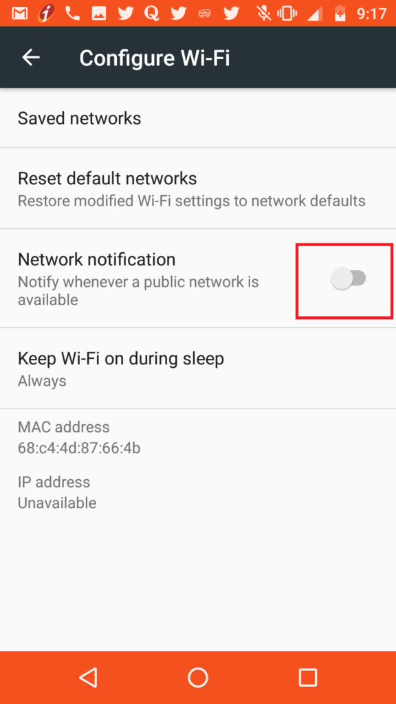 How to disable Open WiFi notifications on Android smartphone? - TechDotMatrix