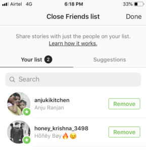 How to create Close Friends list and share stories on Instagram ...